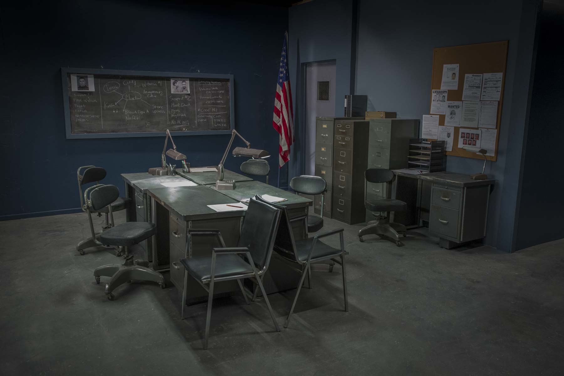 Bullpen Standing Set for Filming in Los Angeles - Police Station Set in LA